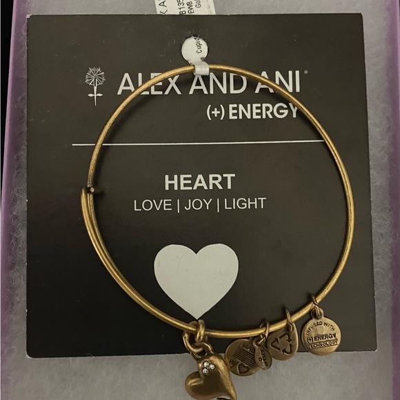 Alex and Ani | Jewelry | Alex And Ani Cupids Heart Charm Bracelet ...